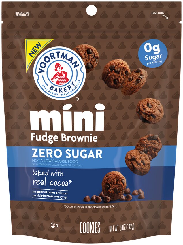 Zero Sugar Mini Fudge Brownie Cookies