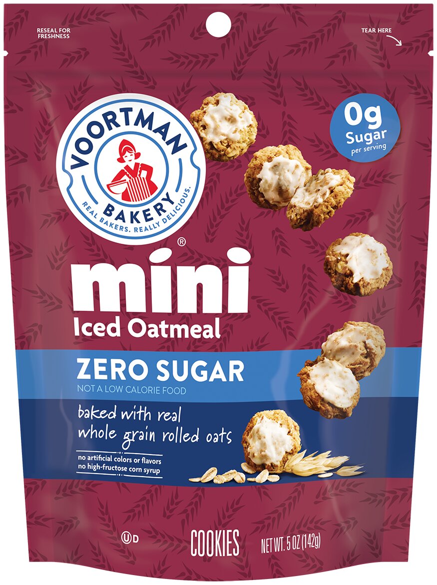 Zero Sugar Mini Iced Oatmeal Cookies