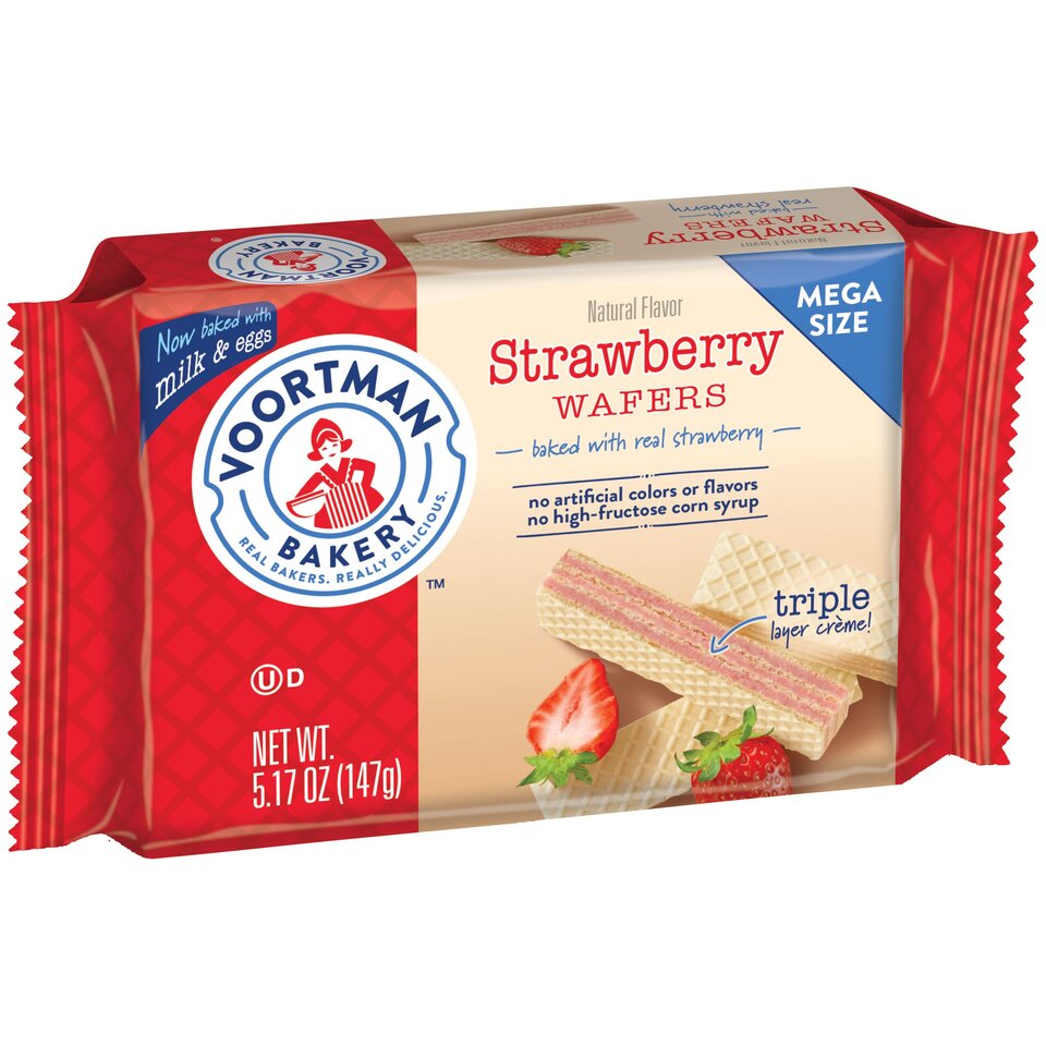 Mega Size Strawberry Wafers
