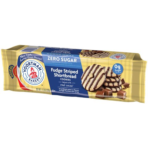 Zero Sugar Fudge Striped Shortbread Cookies