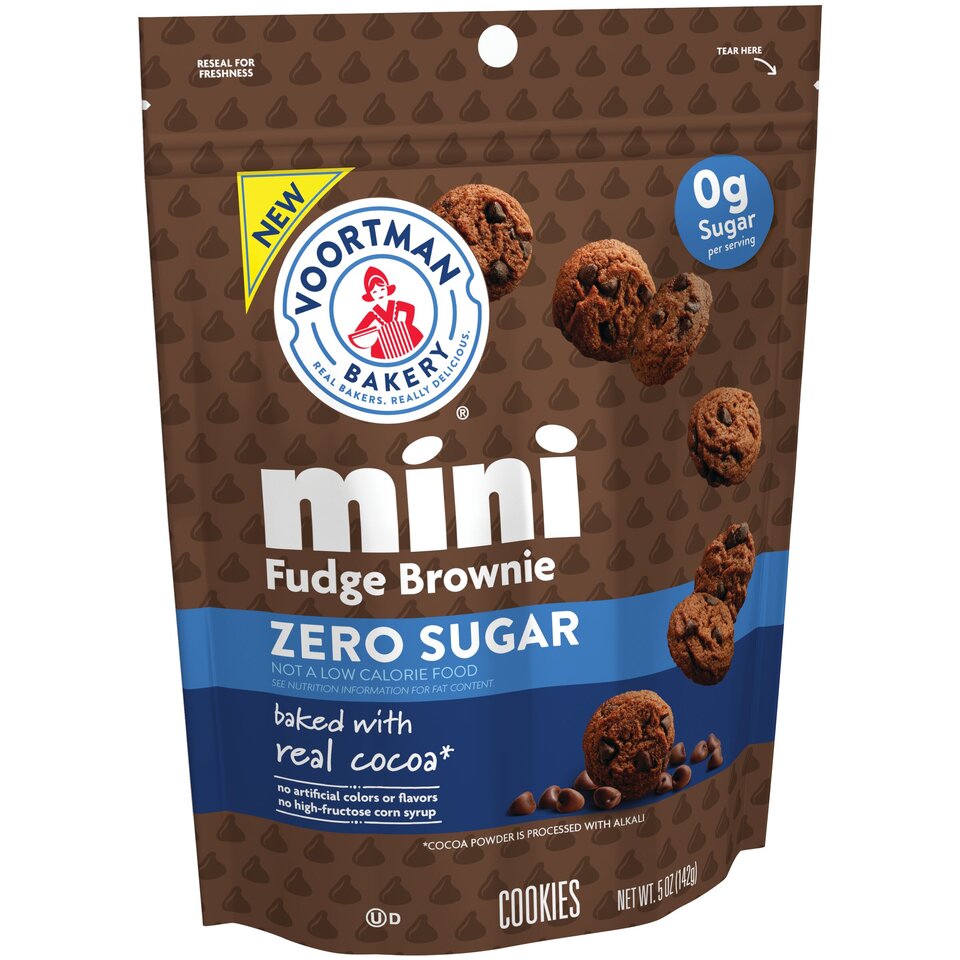 Zero Sugar Mini Fudge Brownie Cookies