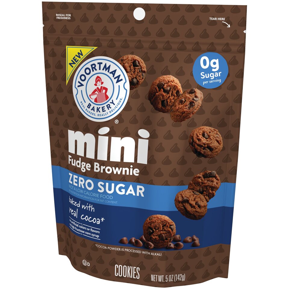 Zero Sugar Mini Fudge Brownie Cookies