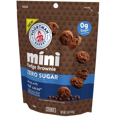 Zero Sugar Mini Fudge Brownie Cookies