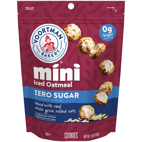 Zero Sugar Mini Iced Oatmeal Cookies