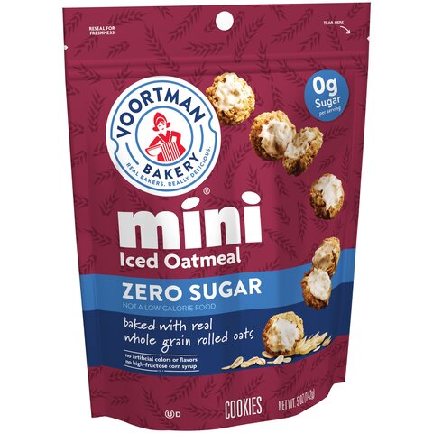 Zero Sugar Mini Iced Oatmeal Cookies