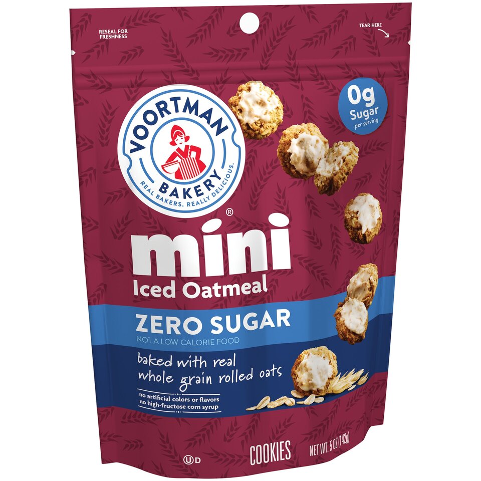 Zero Sugar Mini Iced Oatmeal Cookies