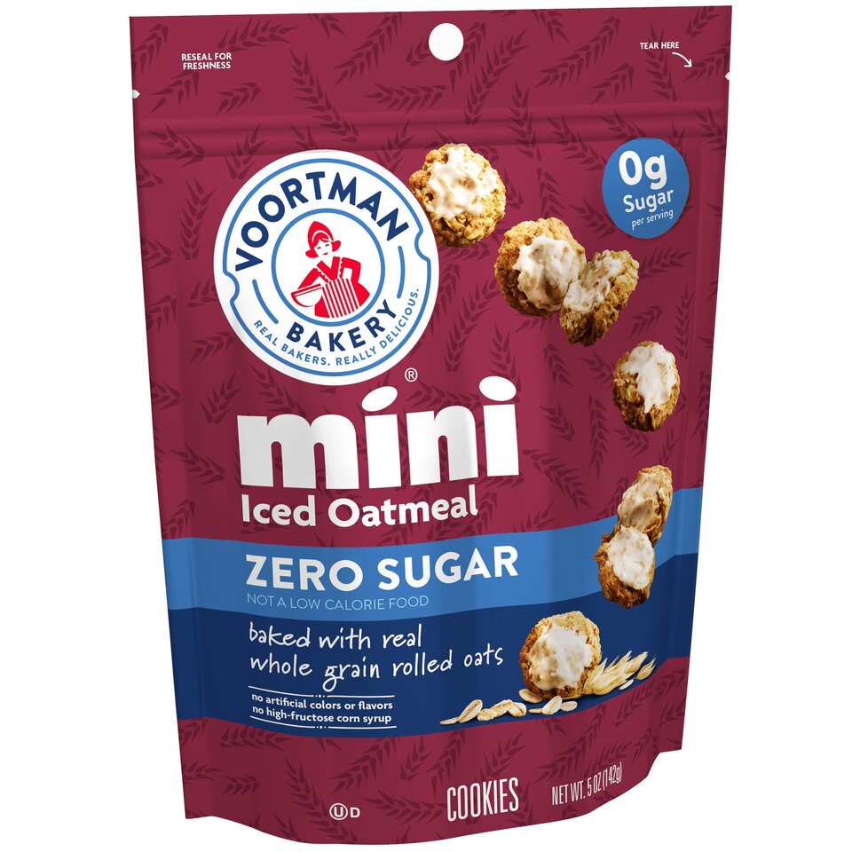 Zero Sugar Mini Iced Oatmeal Cookies